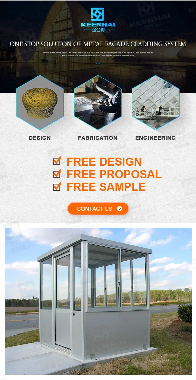 Modern Design Portable Stainless Steel Ticket Booth for Bus Stations ...