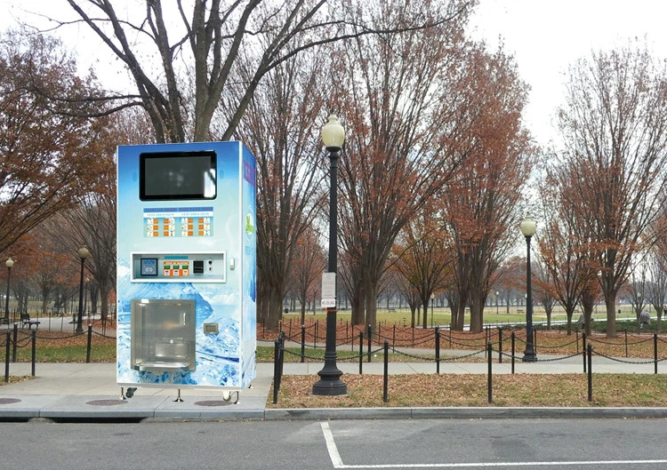 Automatic Cube Ice Vending Machine With Bagging System For Sale 1-7kg ...