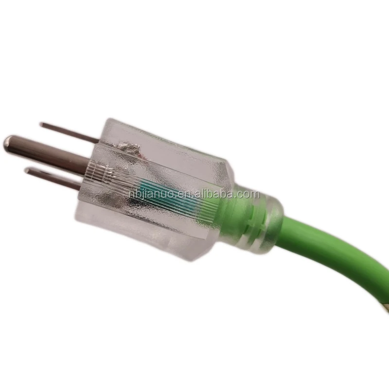Pantone Color Custom Lighted Plug N5-15P to N5-15R Transparent Electric ...