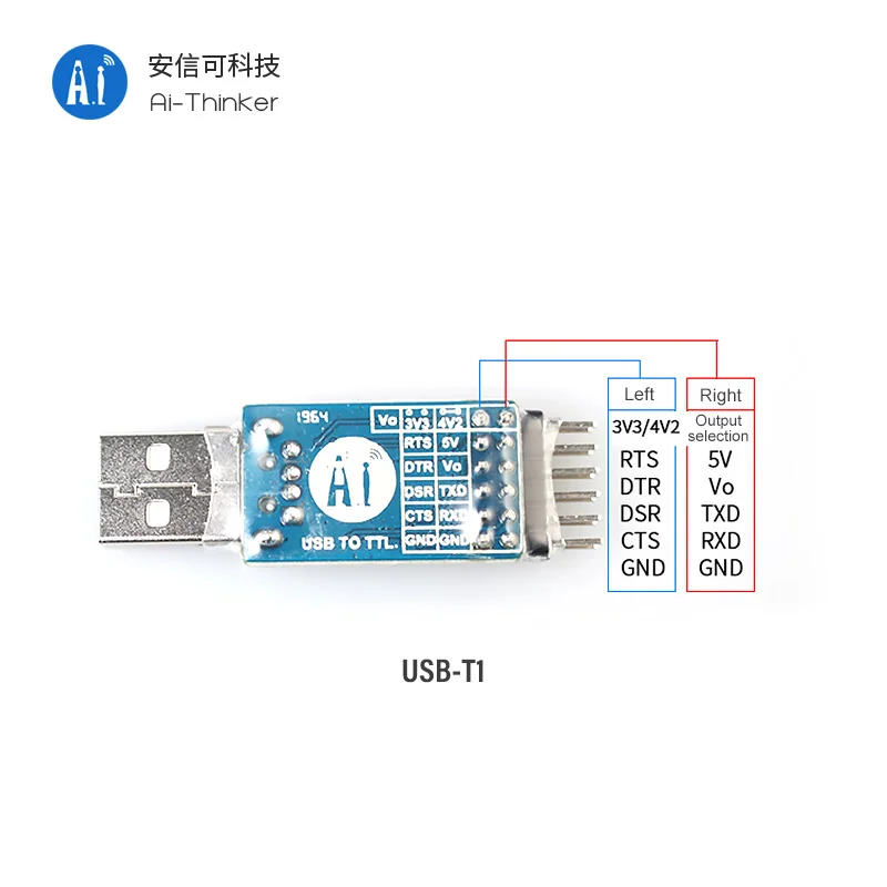 Ai-thinker Usb To Serial Module 2.4g 433mhz Usb To Ttl Communication ...