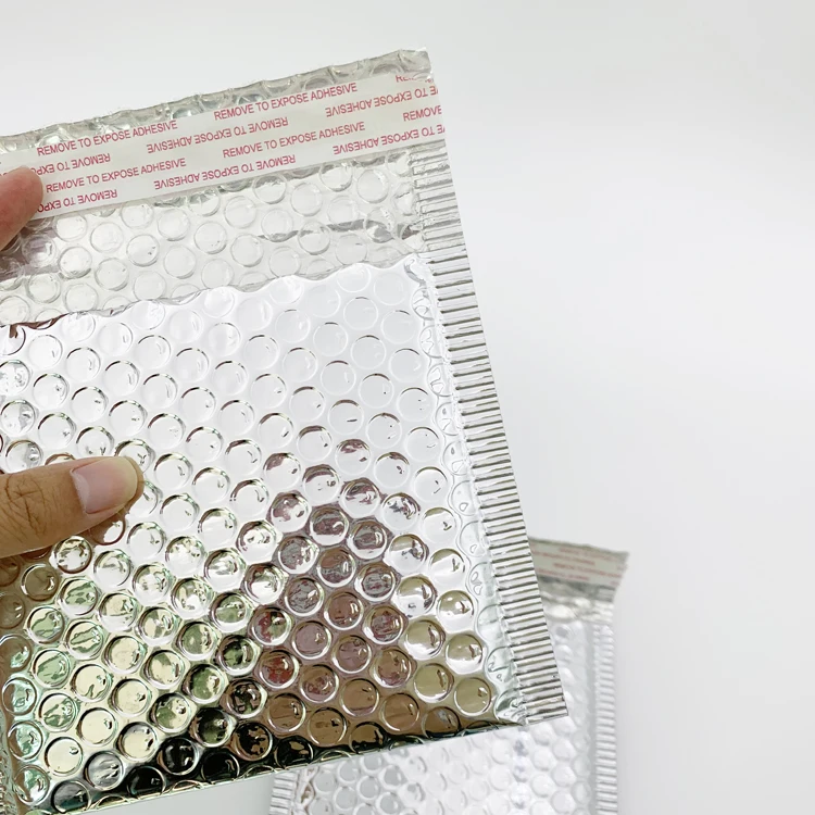 Small Eco Friendly Envelope Glitter Poly Bag Custom Print Foil 5x6 Inch ...