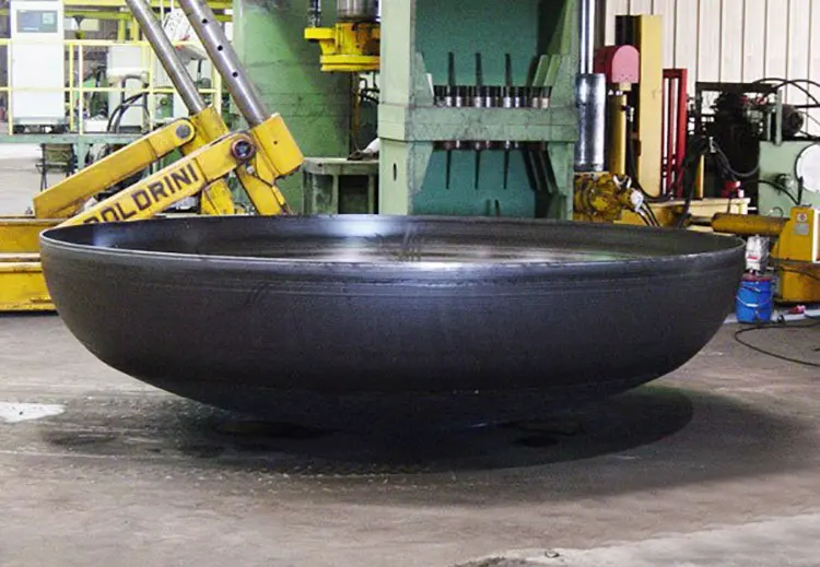 Hot Pressing Steel Ellipsoidal Tank End Cap Pressure Vessel