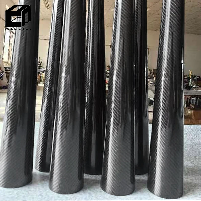 High Strength Carbon Fiber Tapered Tubes from Factory Direct