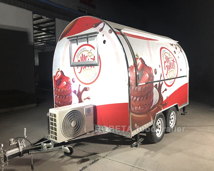 Mini Donut Cart /portable Food Stand / Portable Mini Food Trailer Truck ...