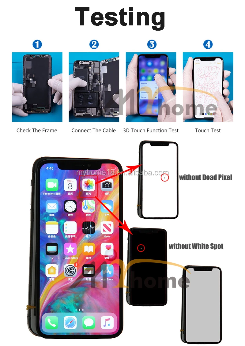 Gx Jk Zy Rj Original Full Soft Oled Incell Lcd Screen For Iphone X Xs ...