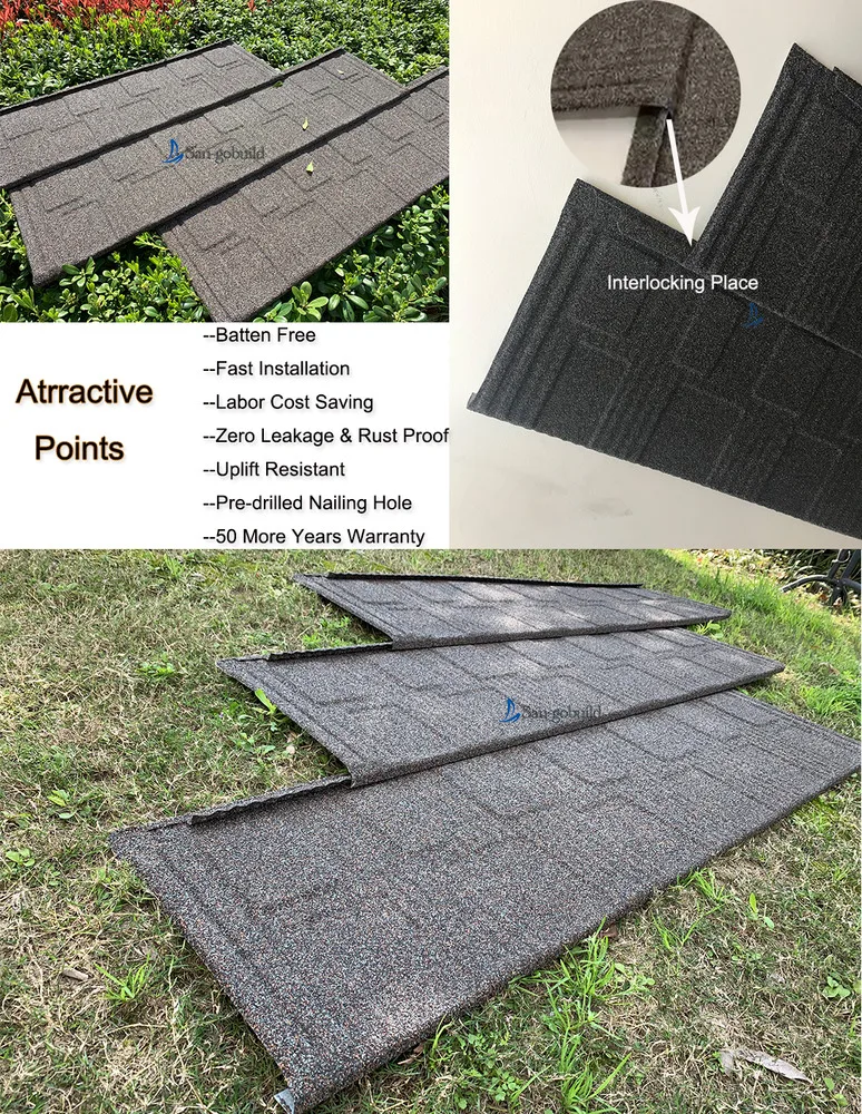 Texas Hidden Fastener Metal Shingle Roof Tile - Easy DIY Installation ...