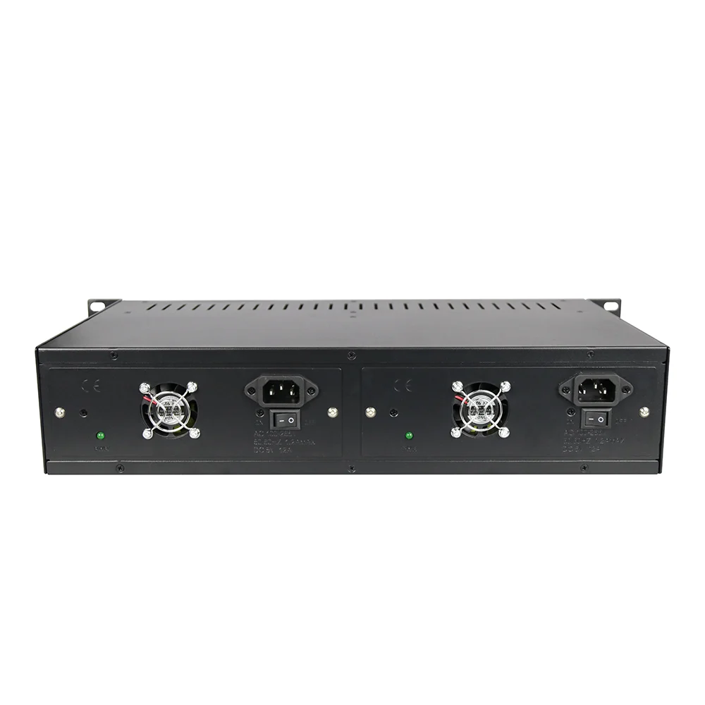 2U 14 Slots 19 Inch RackMount Chassis Media Converter for Fiber Optic ...
