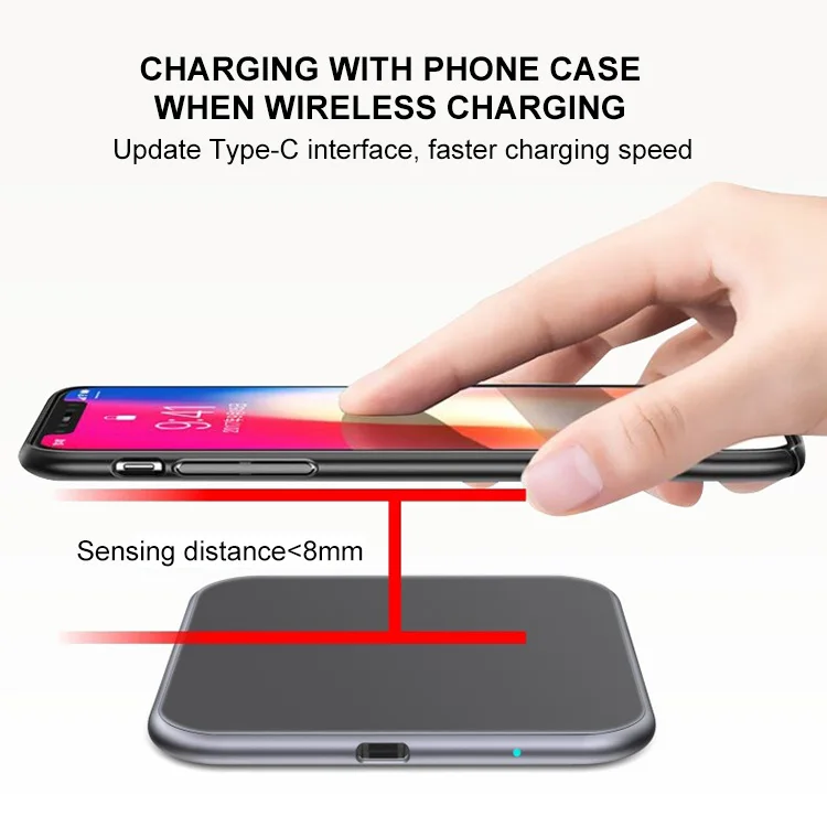 2.5d Glass Surface 15w Fast Charging Rohs Certificates Travel Wireless ...