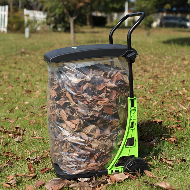 Vertak 80l Multi-function Garden Rubbish Cart Outdoor Leaf Cart With ...