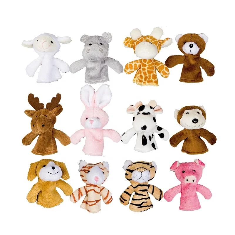 Custom Cute Logo Branded Promotional Animal Finger Puppet - Buy Animal ...