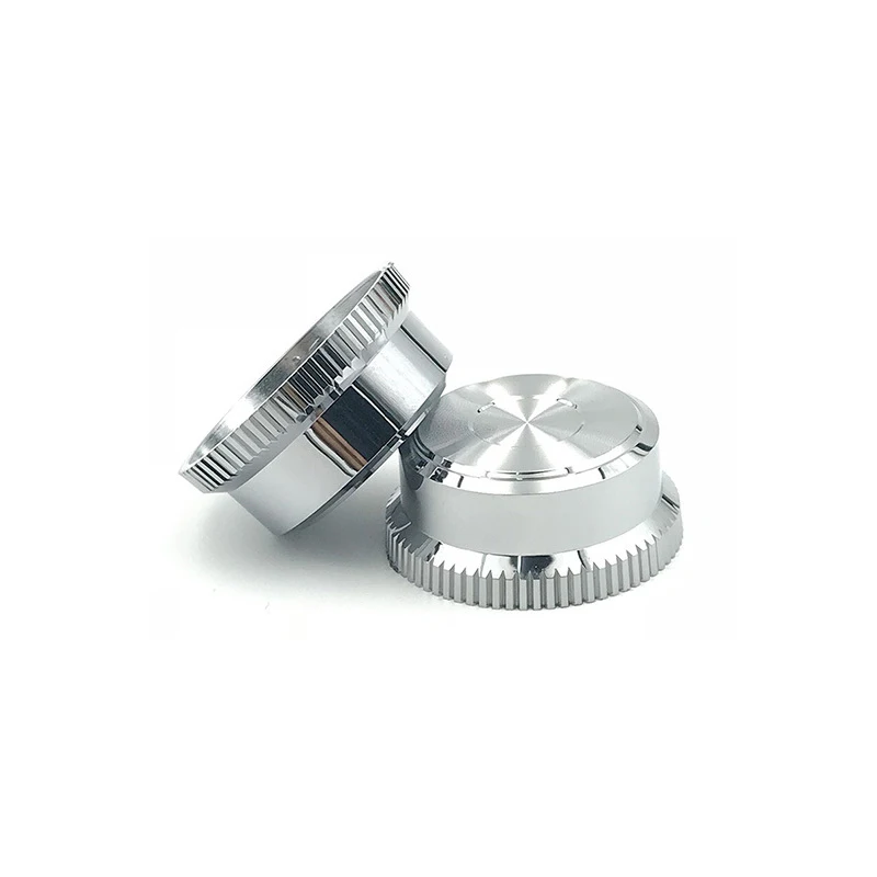 Potentiometer Knob Rotary Switch Volume Control Knob Silvery Hat - Buy ...