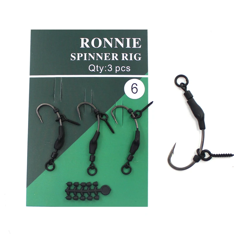 New Ronnie Spinner Ready Rigs Ready Tied Carp Rigs Ronnie Rig 4# 6# 8 ...
