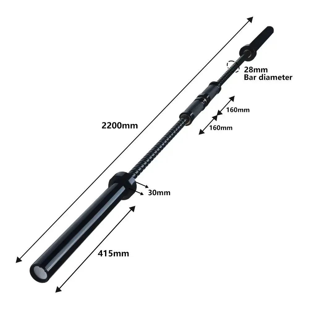 Home Gym Use Telescopic for Squeeze Bar Steel Squat Bar Barbell Bar ...