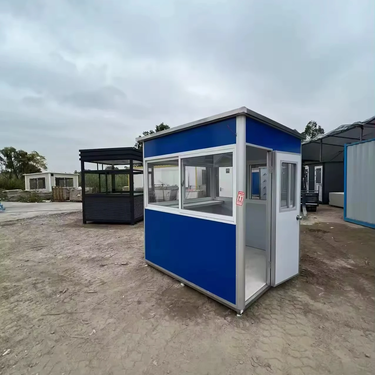 Sentry Box Guard House Guard Shack Metal With Wheel Movable 2*2m ...