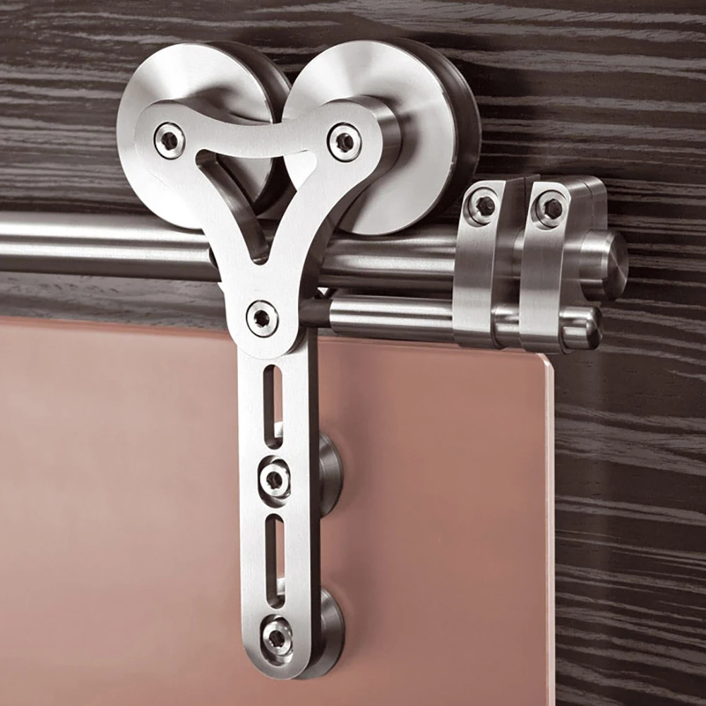 Sliding Barn Door Hardware Twin Rollers Stainless Steel Accessories For ...