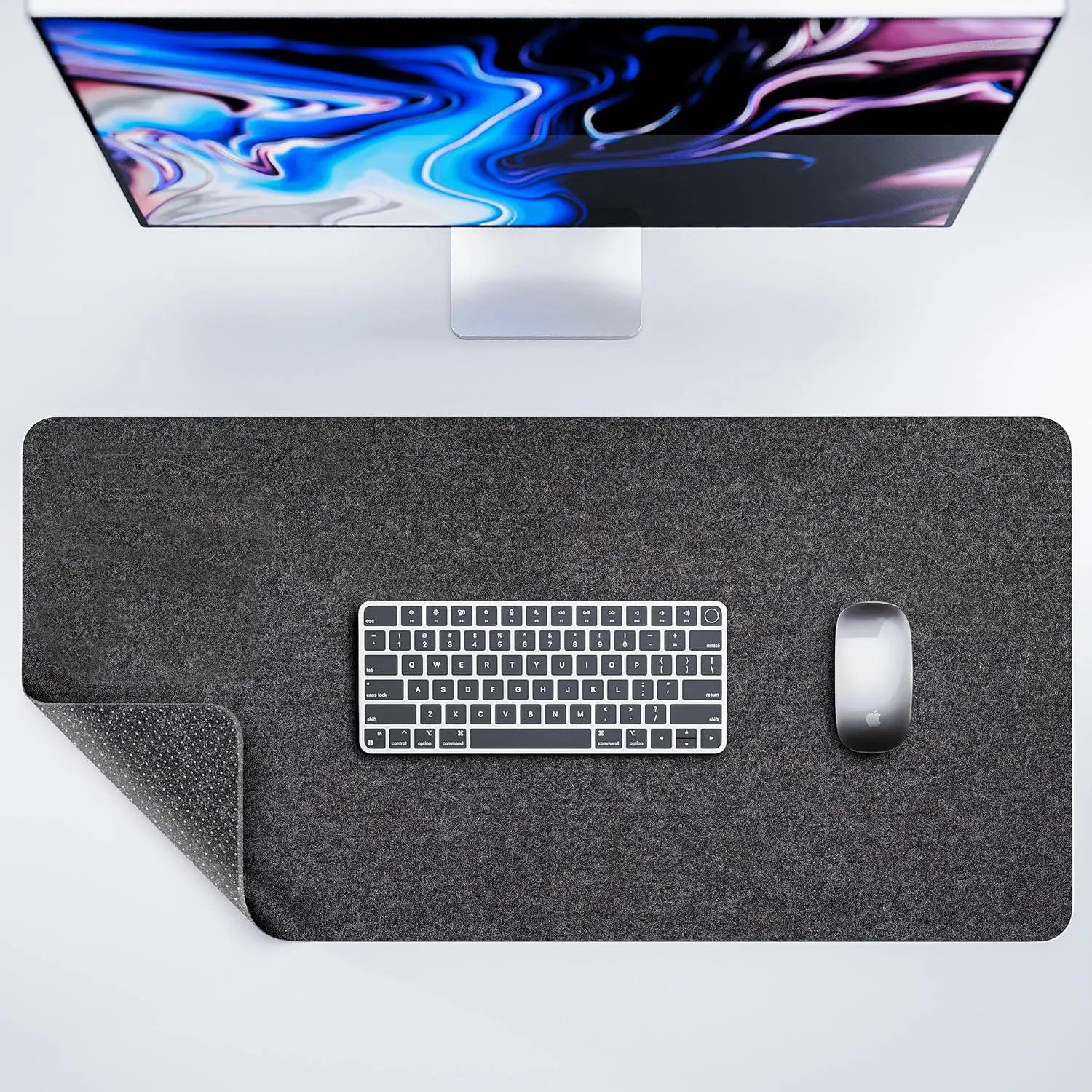 5mm Thick Table Keyboard Big Mouse Pad Wool Felt Laptop Cushion Desk ...