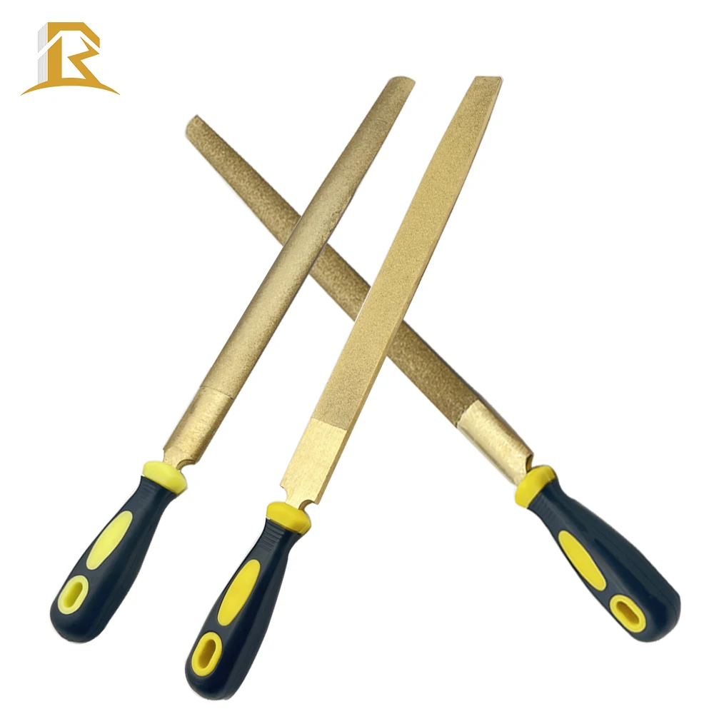 6" Inch Diamond Coated Triangle File 150mm Length Grit 120 Square Alloy ...