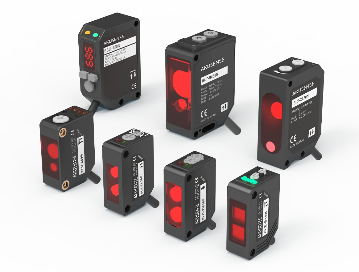 Akusense High Accuracy CMOS Digital Laser Displacement Distance Sensor 100mm-400mm Long ...