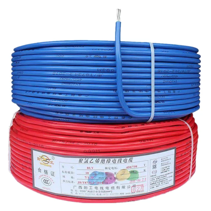 4mm2 6mm2 10mm2 10mm Copper/aluminum Single Core Cu Al Pvc Plastic ...
