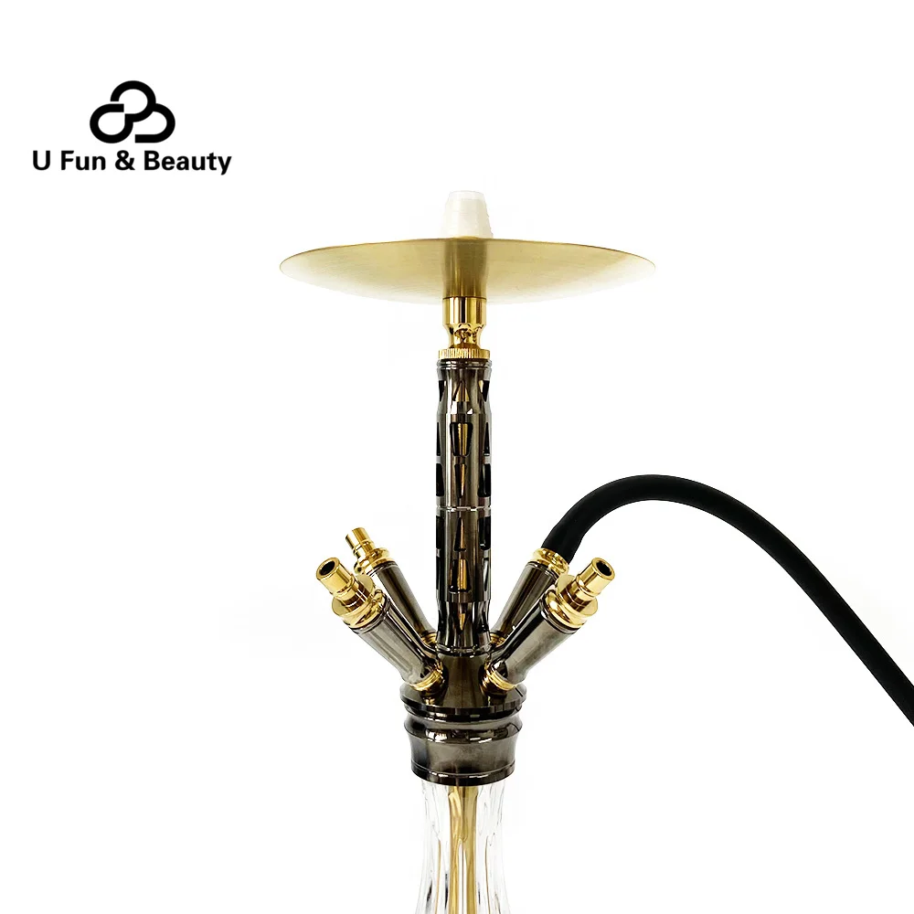 Hot Sale Shisha Black Gold Hookah Chicha Narguile 49cm 58cm Stainless ...