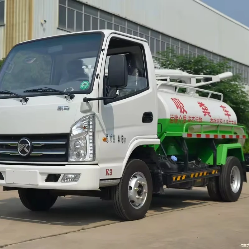 Small 3m3 1000 Gallon Waste Septic Tanker Vacuum Truck High Pressure ...