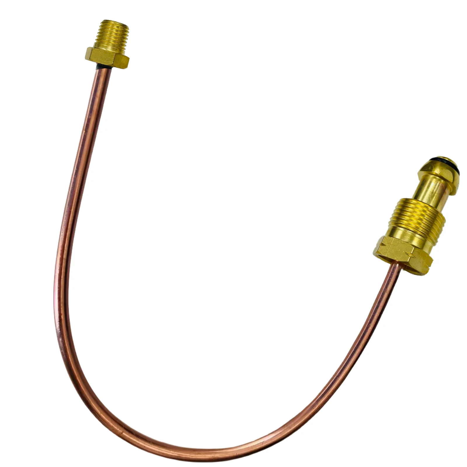 RV Changeover Regulator Copper Pigtail Line POL X 1/4" NPT