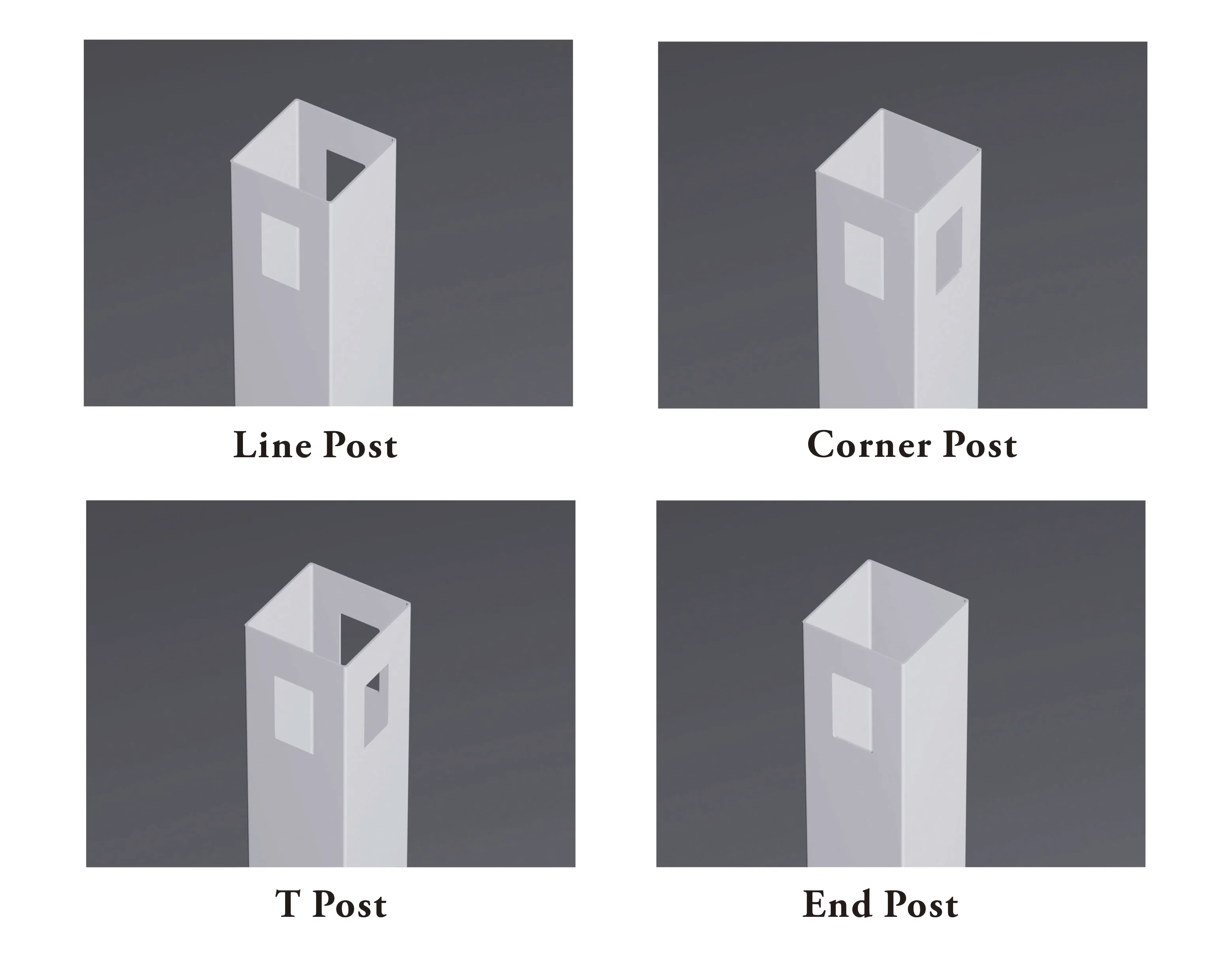 Eco-friendly Vinyl UV Proof PVC Fencing Posts - Easy Install
