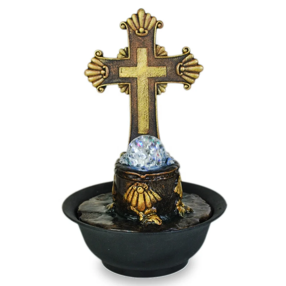 Rolling Ball Tabletop Spring Christian Jesus Gifts Religious Water ...