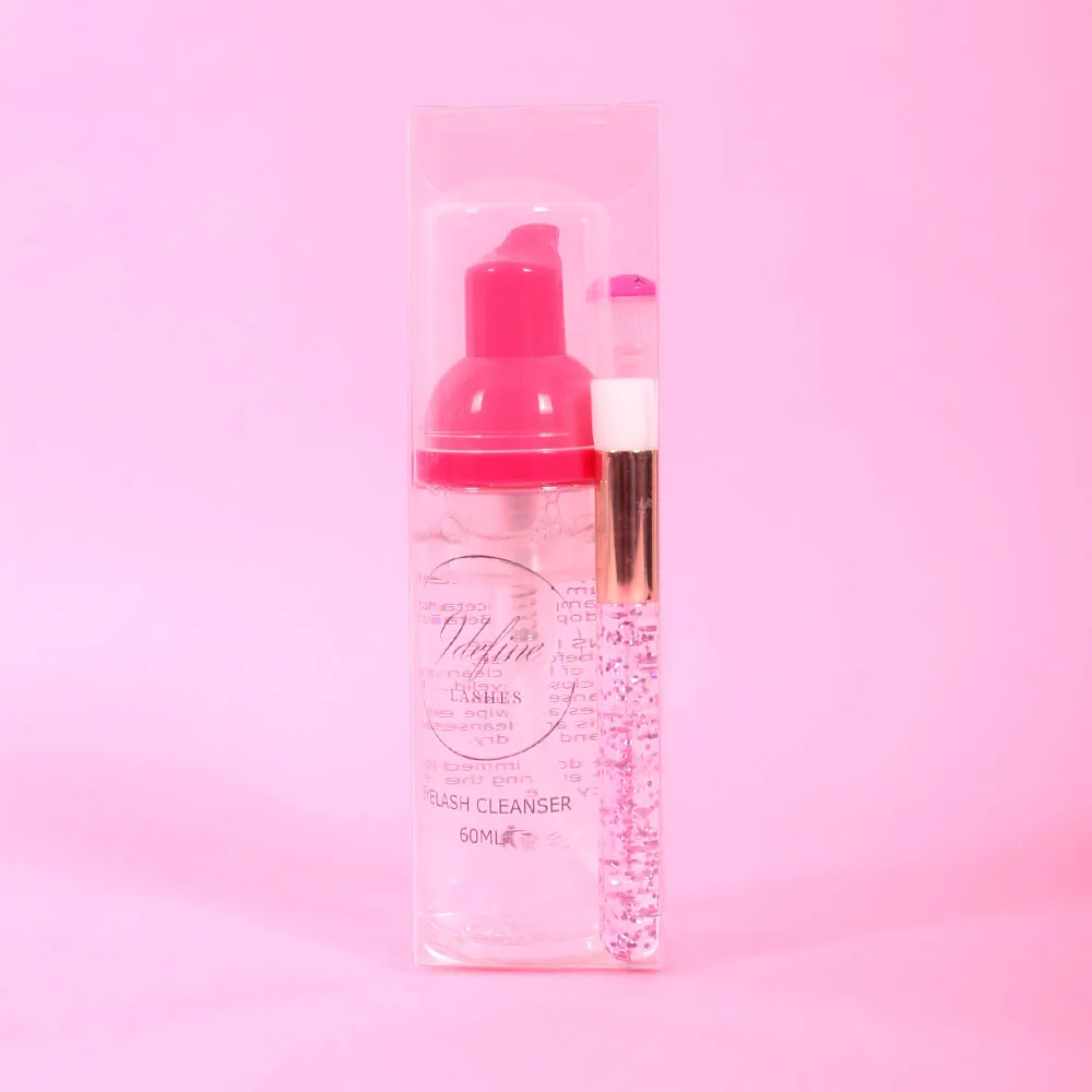 Wholesale 30ml 60ml 100ml Lash Shampoo Kit Pink Lash Shampoo Bottle Set ...