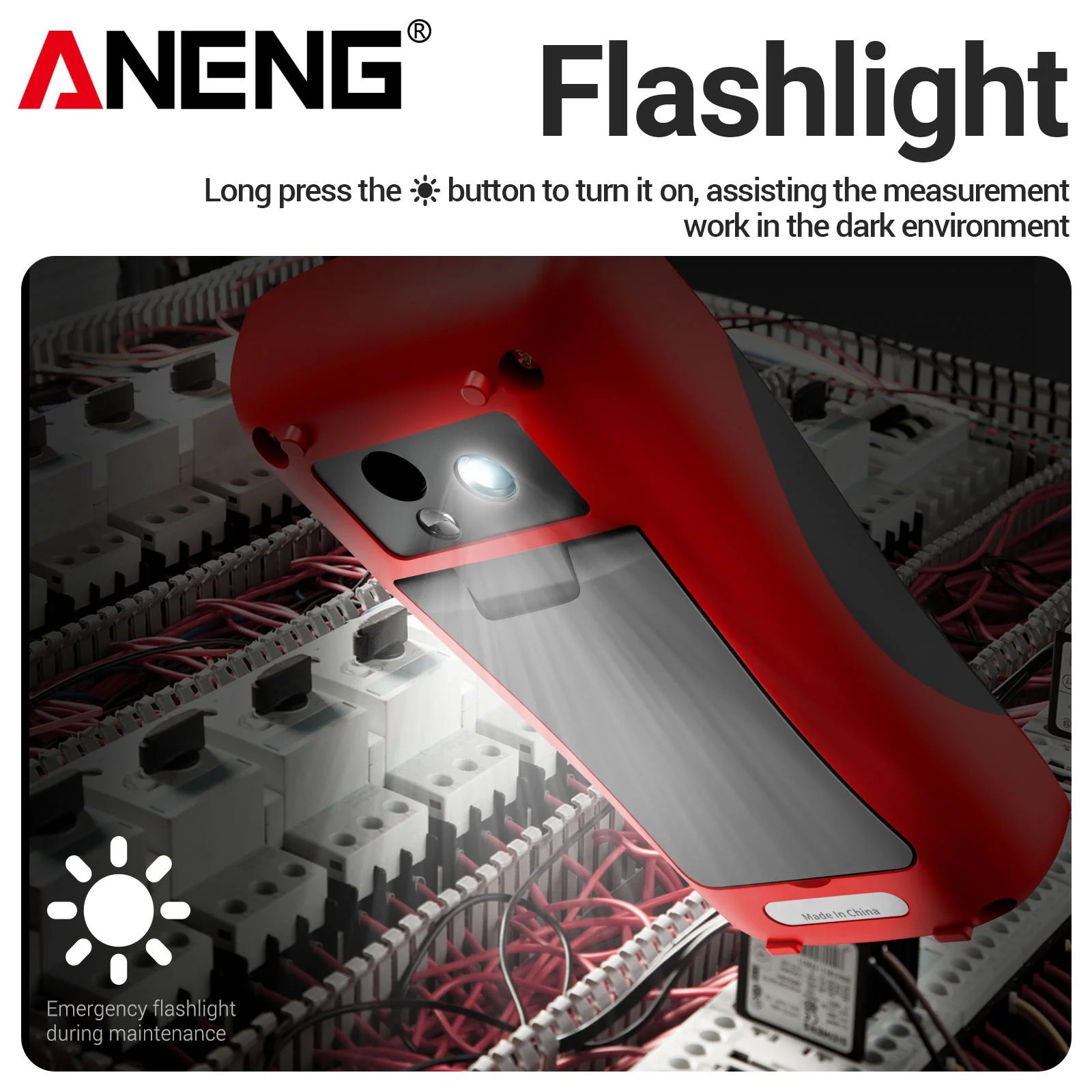 ANENG AR01 Thermal Imaging Multimeter with USB-C, 1000V, 250MΩ, TFT ...