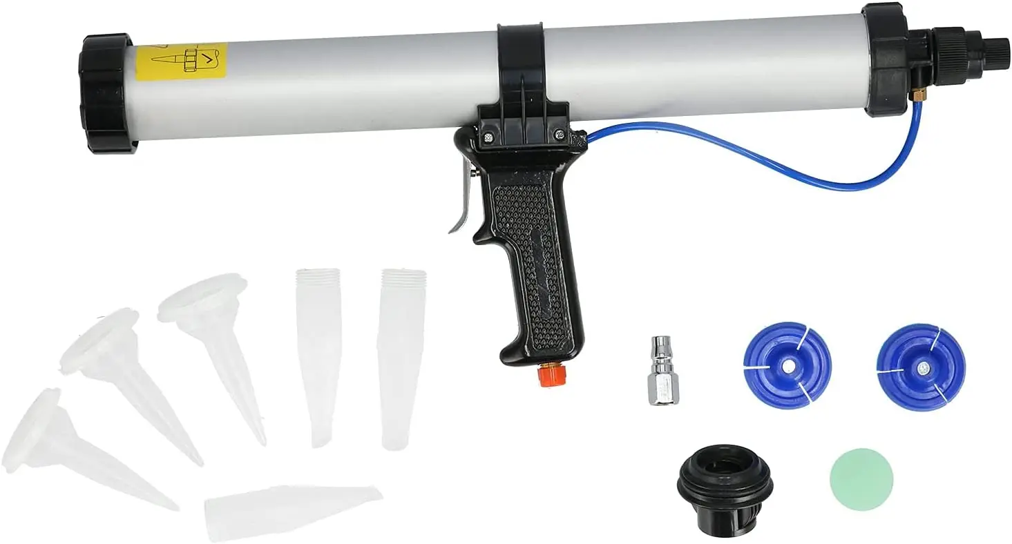 600ml Sausage Pneumatic Caulking Gun,15 Inches Silicone Sealant Gun Air ...