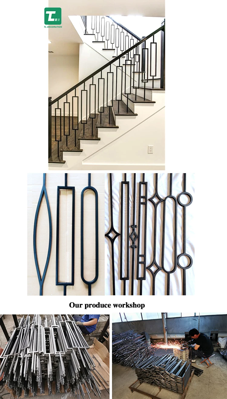 TL Single Rectangle Baluster Staircase Balustrade Steel Tube Stair bar ...