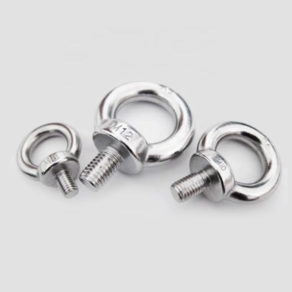 OEM Bolt and Nut DIN580 Lifting Eye Bolt Stainless Steel AISI304/316 Eye Bolt M6 M8 M10 M12 ...