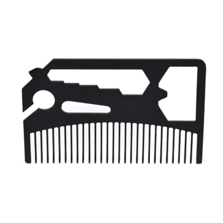 Metal Hair Beard Comb with Bottle Opener - Multi-Purpose Tool