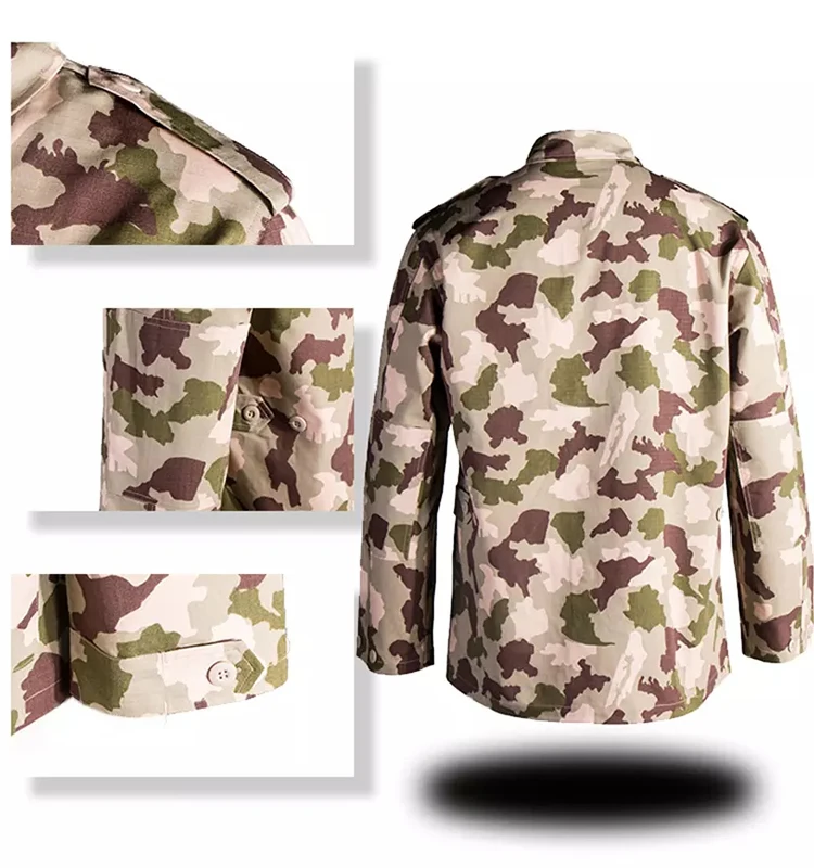 Nigeria Uniform Desert Sand Color Camouflage Combat Uniform Wholesales ...