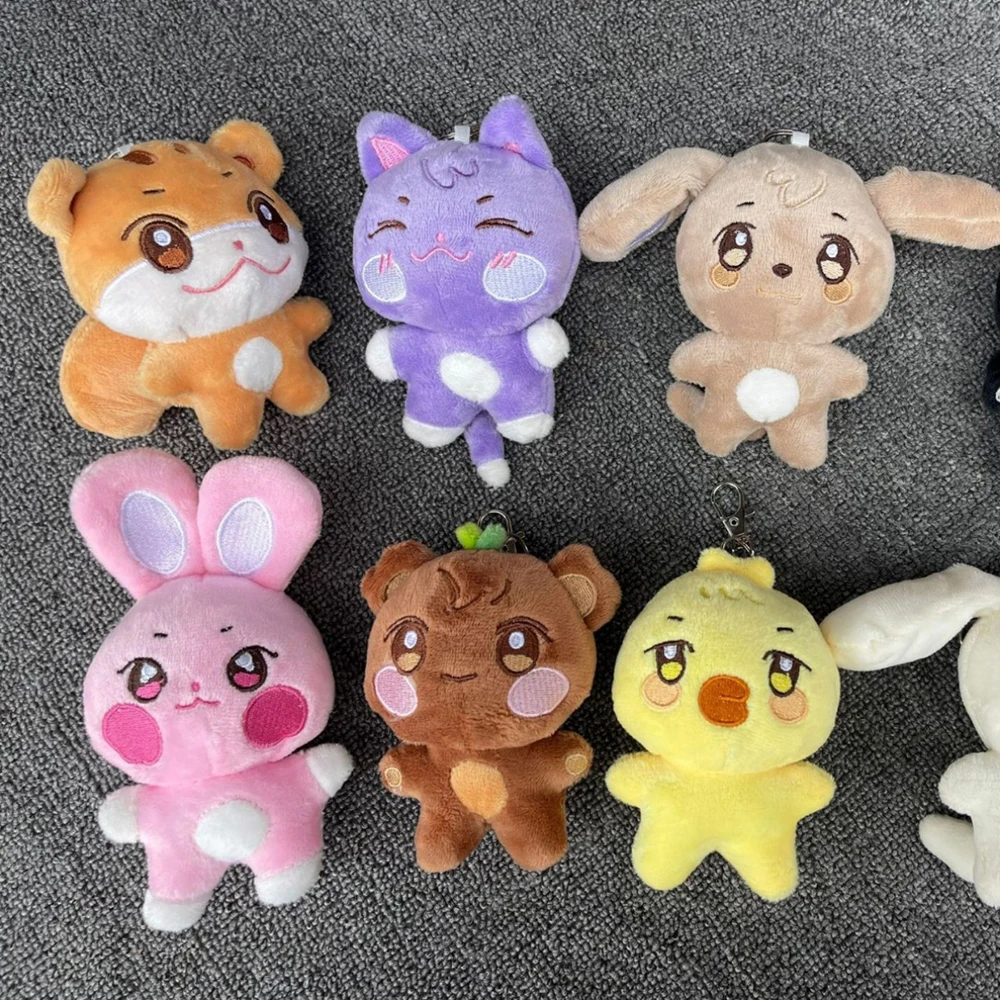 10CM KPOP ATEEZ ANITEEZ Figure Cartoon Animals Plush Doll Keyring