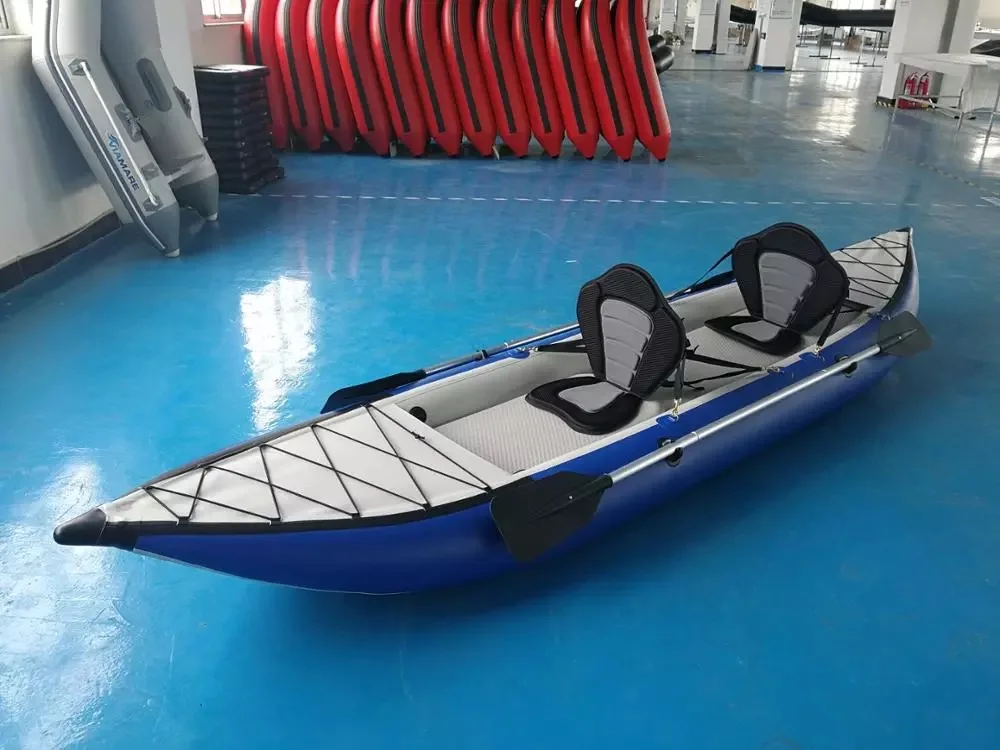 PVC Pontoon Kayak - Inflatable Fishing Boat for Outdoor