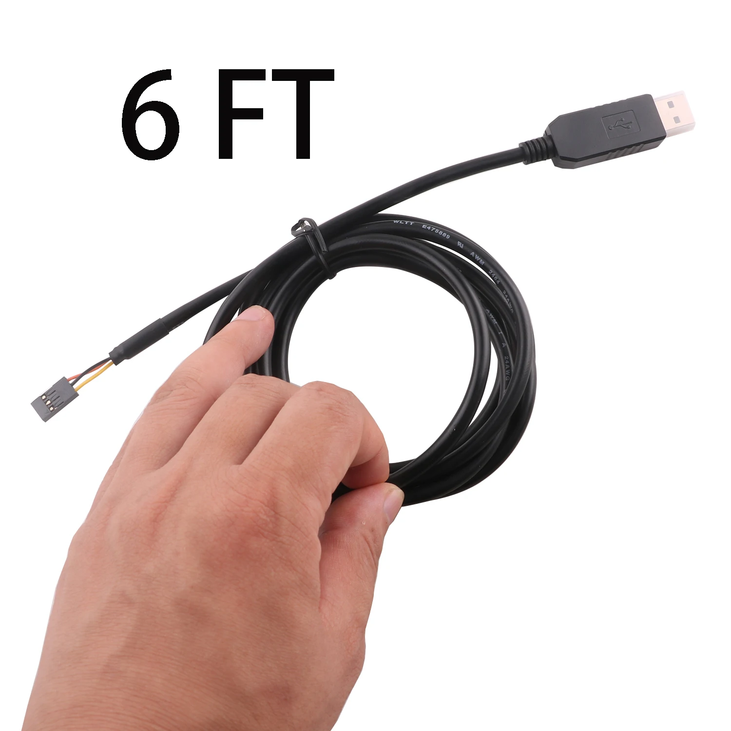 Usb To Ttl Serial Cable Ftdi 3.3v 5v 3p Dupont Header Connector 3 Pins ...