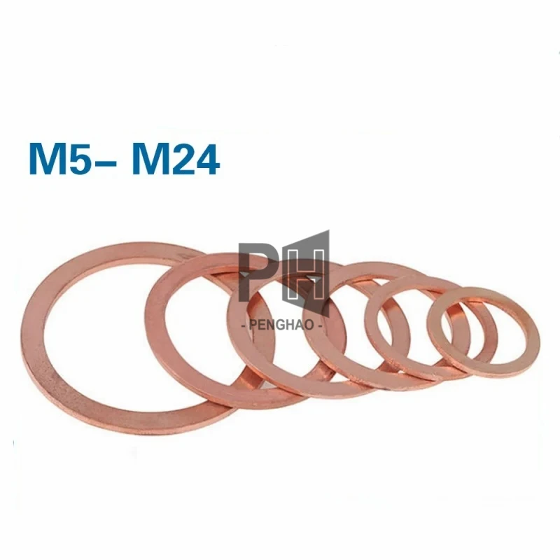 M5 to M22 Solid Copper Washers - Reliable Hardware Solutions