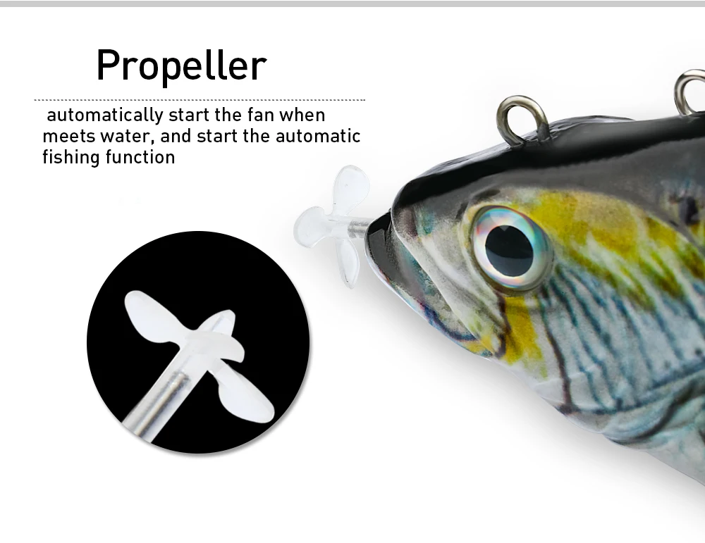 Peche Robotic Swimming Wobbler Fishing Lures Auto Electric Lure Bait ...