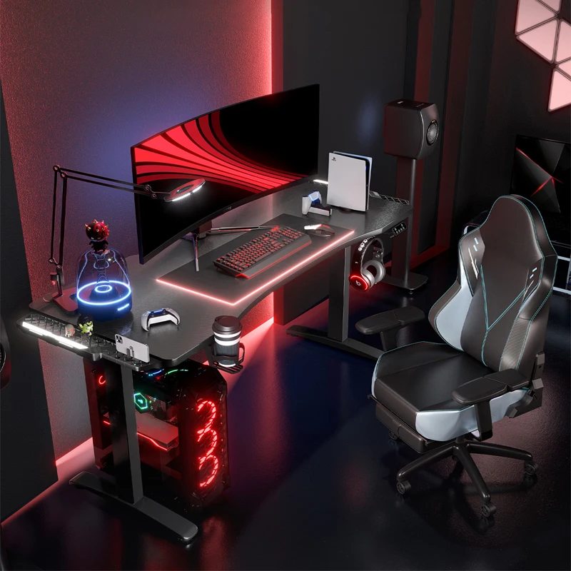 Gaming Table Computer Desk - Racing Style Office Furniture