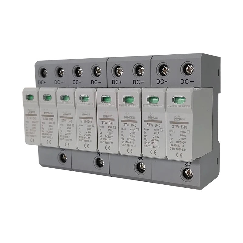 KINEE T2 Surge Protection Device 2P SPD with 500Vdc 40ka T2 Rating ...