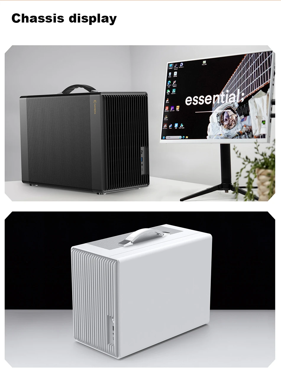 Portable Mid Tower Computer Case Power Train P40 - Supports MicroATX ...