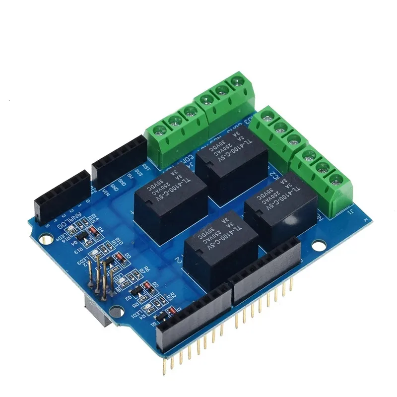 4-channel 5V relay module relay control board four-way relay expansion ...