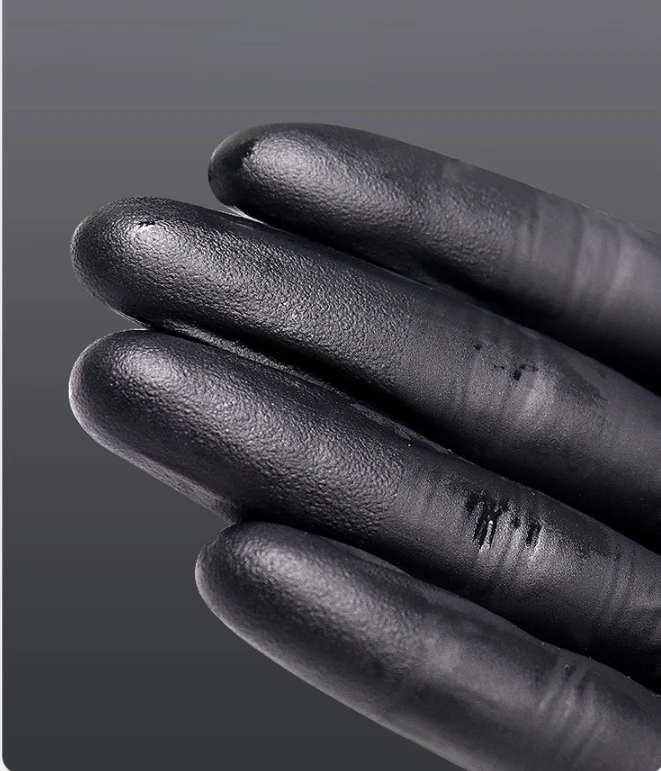 3mil Nitrile Gloves Tattoo Beauty Salon Manicure Hair Nail Art Cleaning ...
