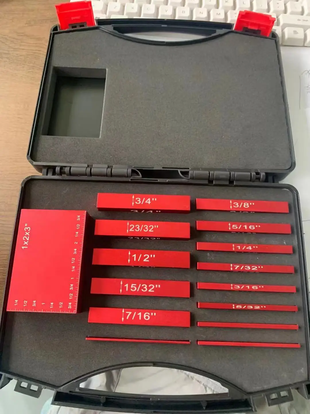 15 PCS Aluminum Height Gauge Blocks for Precision Tools