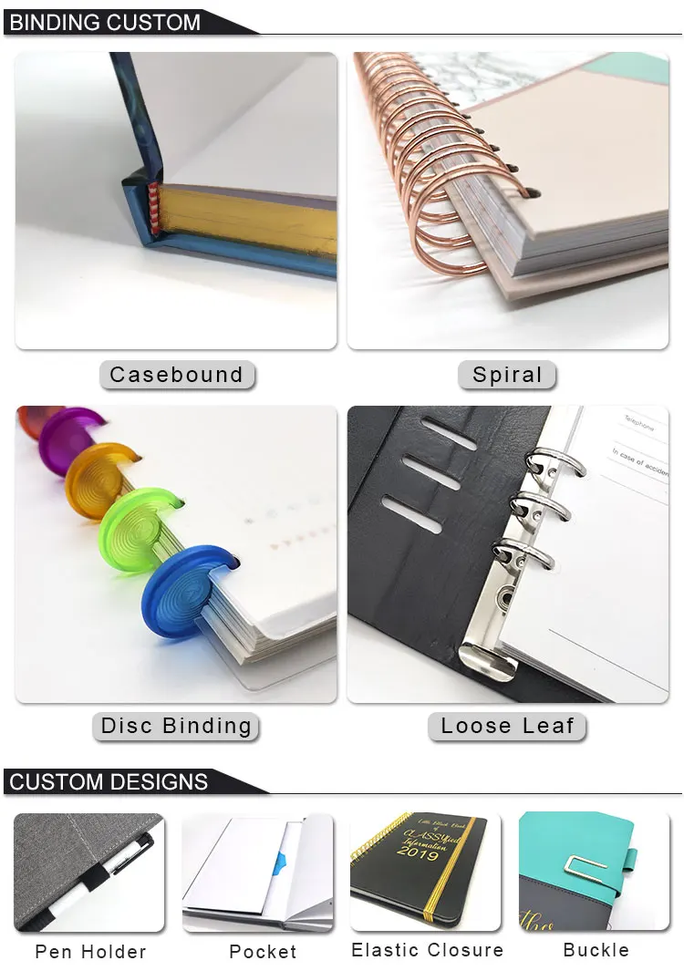 Fancy Custom Genuine Leather Loose Leaf Binder Organizer Notebook ...