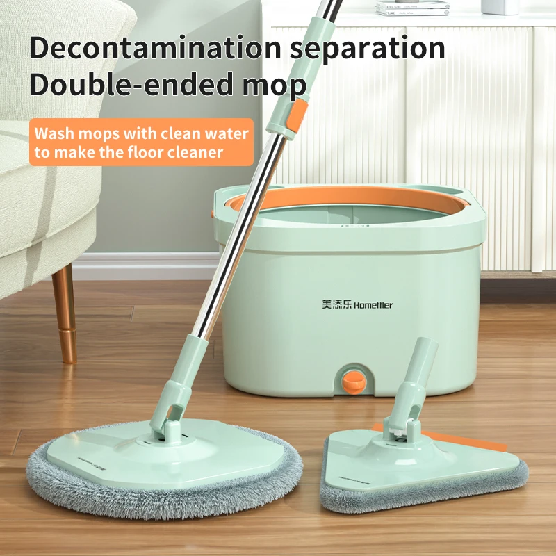 Homettler CoolMop Hands-Free Spin Mop – Eco-Friendly, Self-Cleaning Mop ...