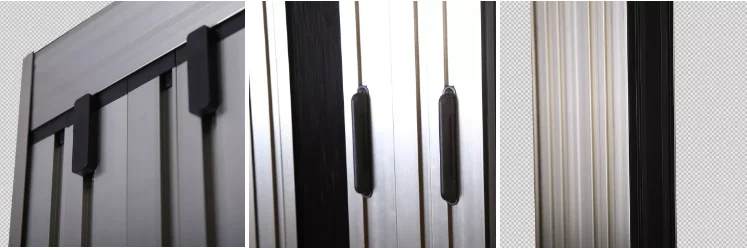 Customized High Transmission Pleated Mesh Trackless Sliding System ...