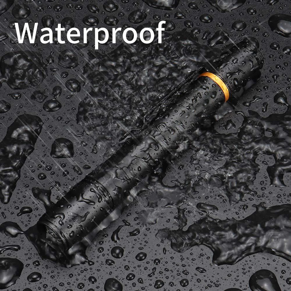 High Power 2aaa Battery Powered Waterproof Pocket Clip Penlight Mini ...